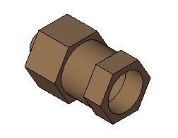 Material Number B258550, Fitting Union C x F - Cast, 733-3 On NIBCO