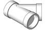 Part # DL306-4, 150 x 100mm/6" x 4" 45° WYE HxHxH On Westlake Pipe ...