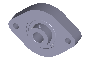 Item # ASFD205, Two Bolt Rhombus Flanged Unit, Cast Housing, Set Screw ...